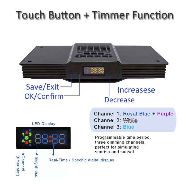 Aqua Knight V3 (75W) marine aquarium LED lamp